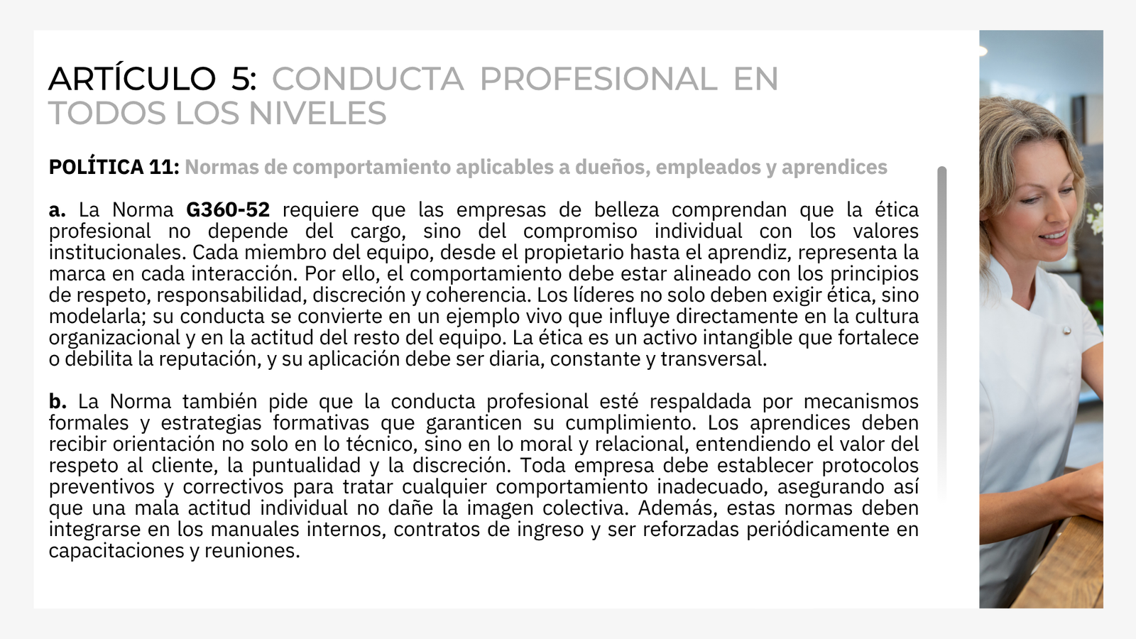 Conducta Profesional en Todos los Niveles - BYF Consult
